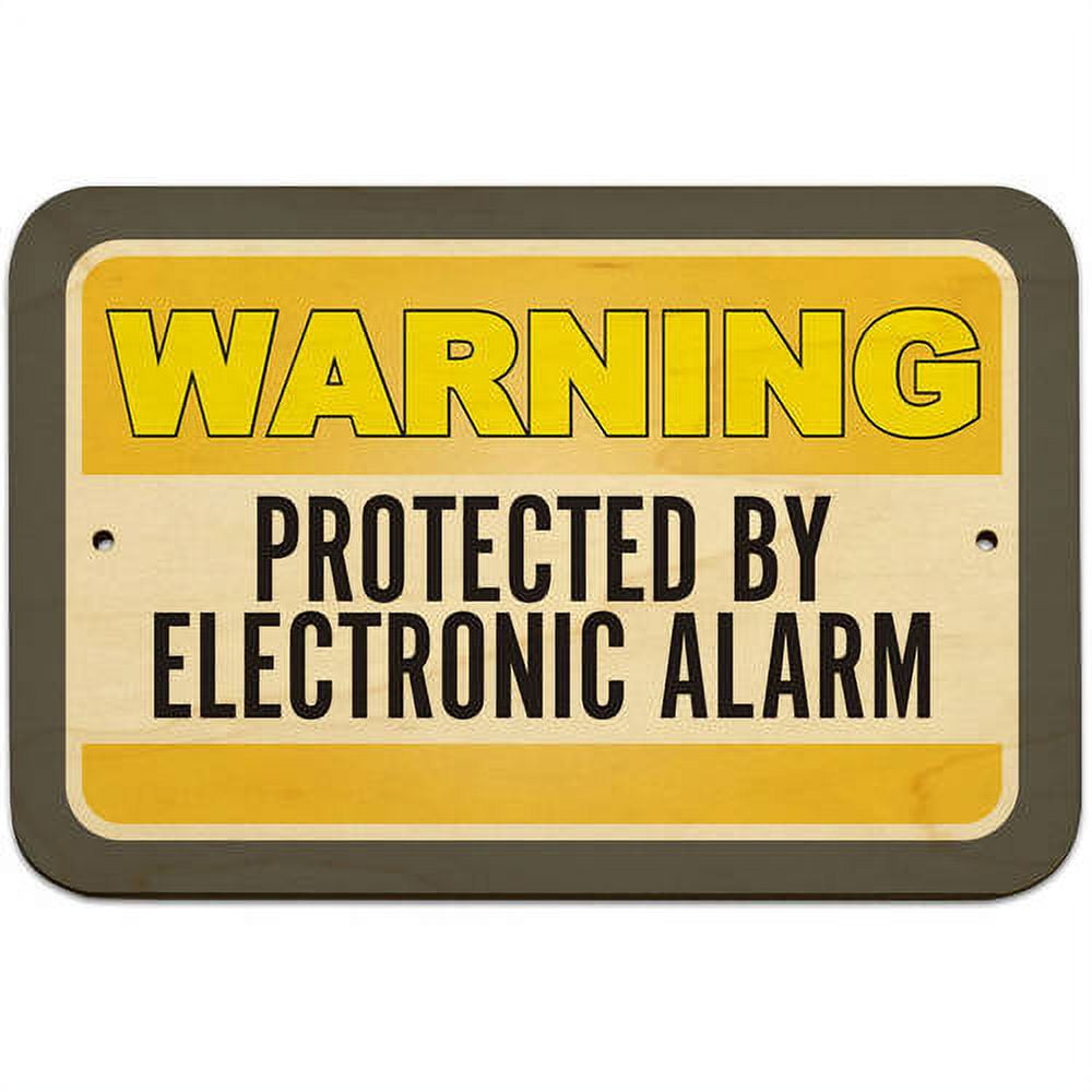 Warning Protected By Electronic Alarm Sign - Walmart.com