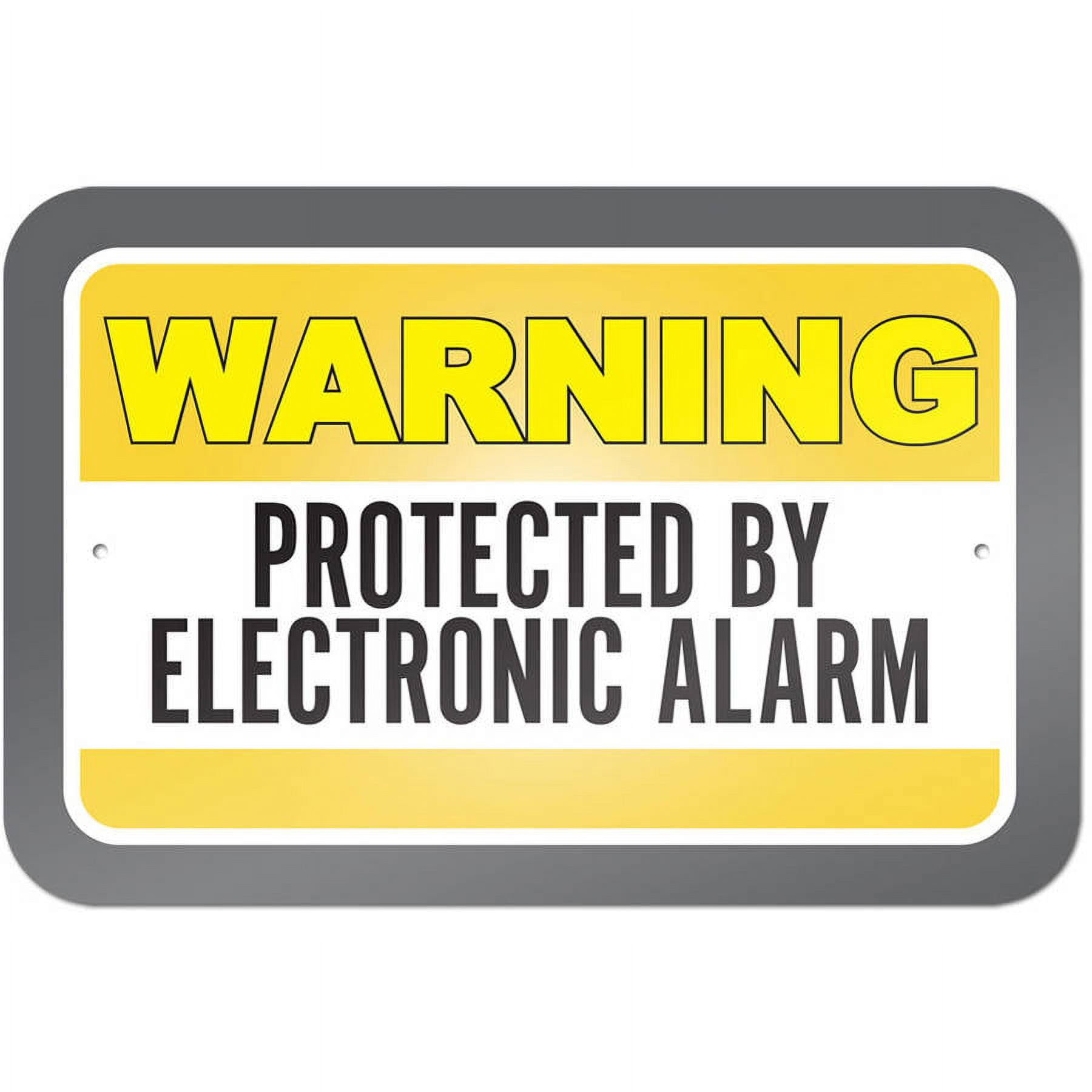 Warning Protected By Electronic Alarm Sign - Walmart.com