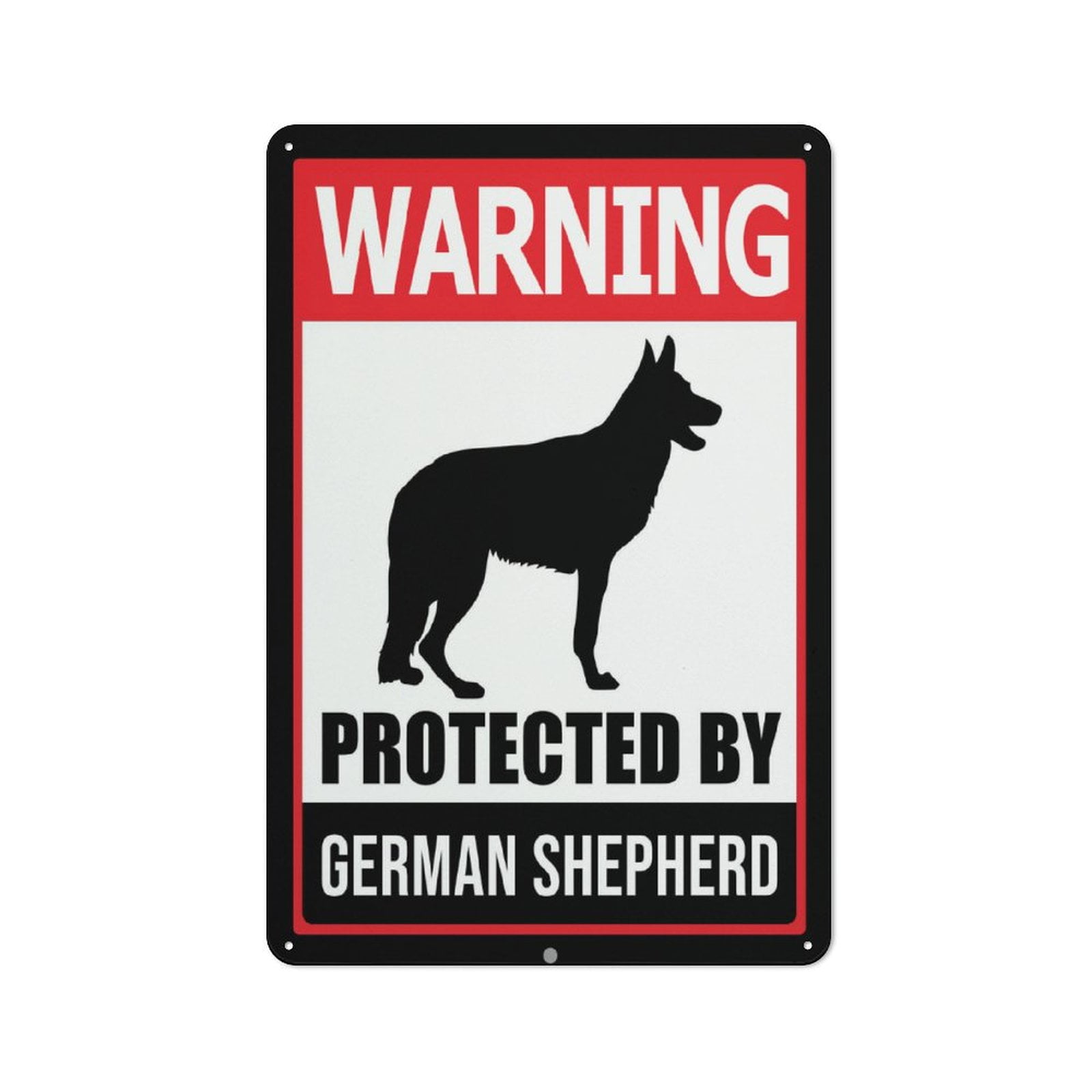 Warning Protected By German Shepherd Sign 8 X 12 Inches Rust Free ...