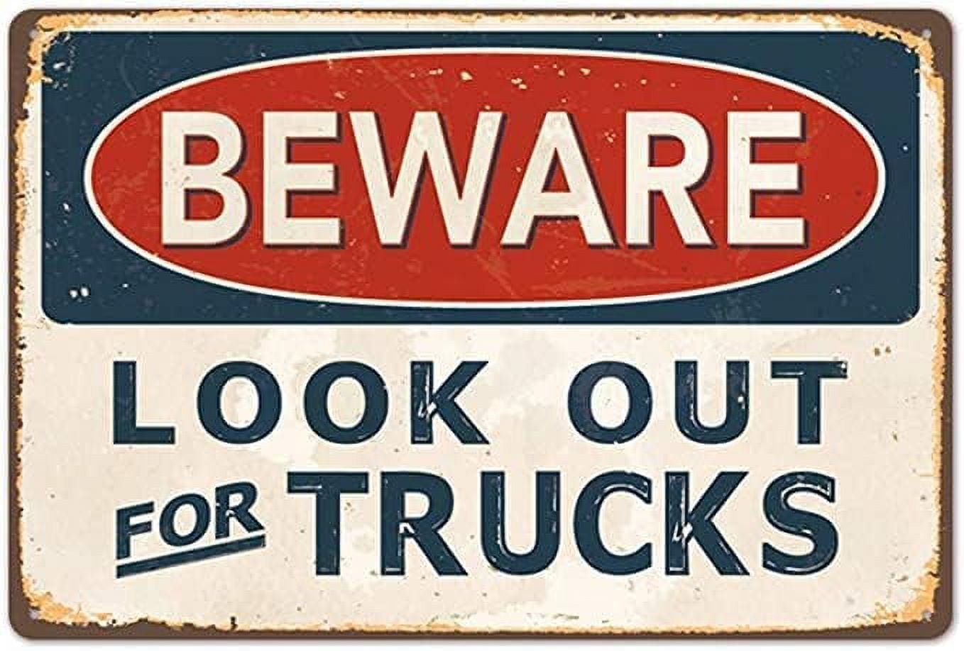 Warning Retired Person On Premise Tin Sign Funny Retirement Gift ...