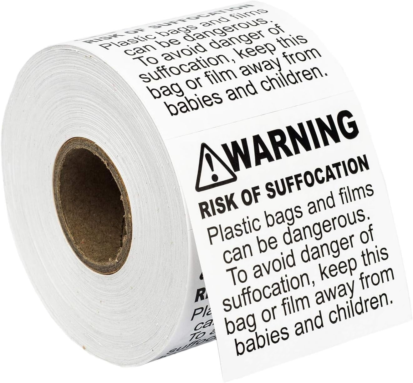 Warning - Risk of Suffocation (FBA-Approved) Pre-Printed Labels ...