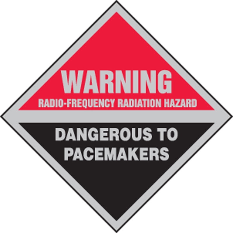 Warning Safety Sign Radio Frequency Radiation Hazard Dangerous To ...