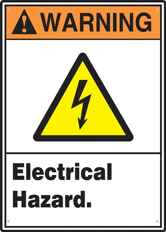 Warning Safety Signs Electrical Hazard For House 12" X 8" Yard Sign ...