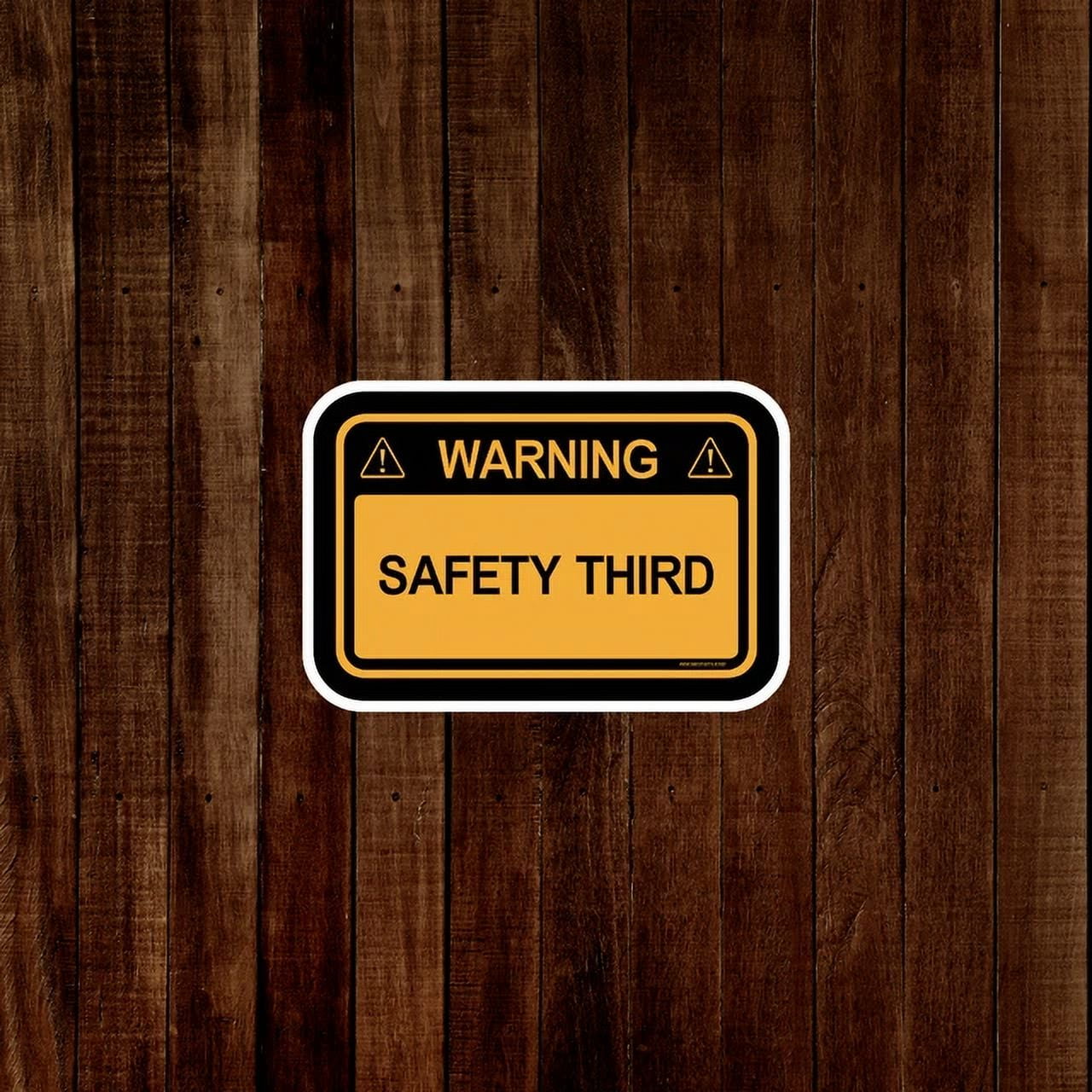 Warning Safety Third Cautionary Sign Sticker For Hard Hats Toolboxes ...