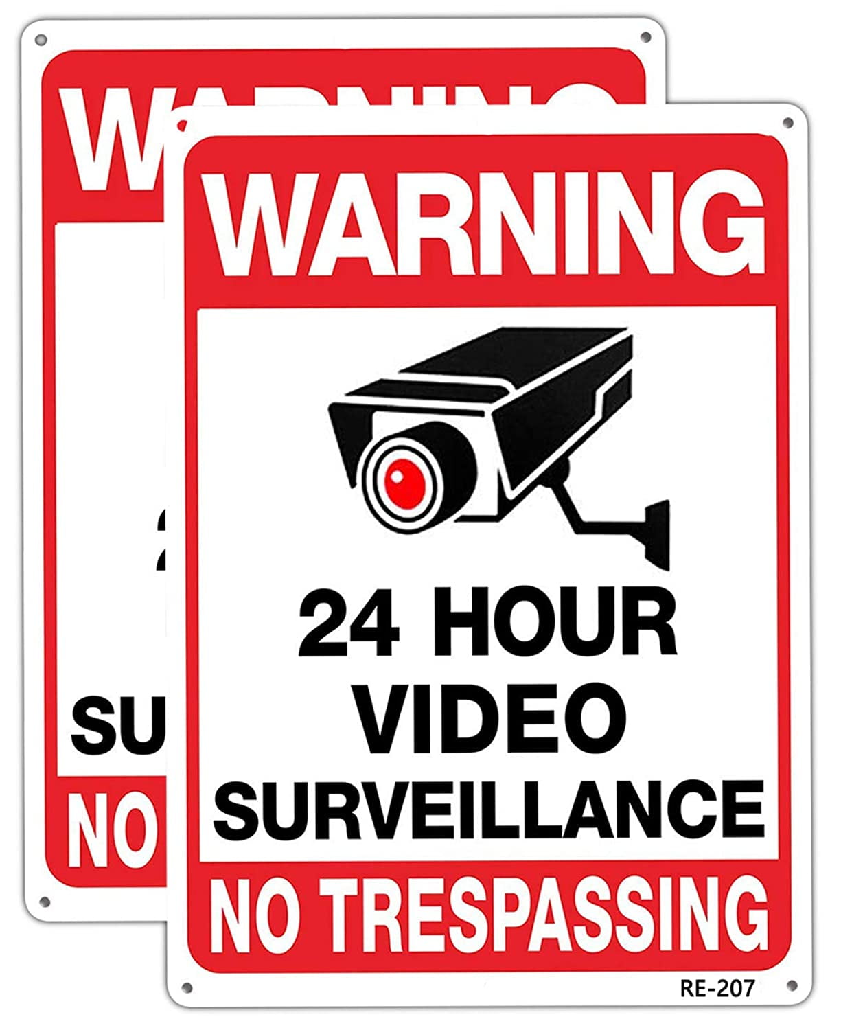 Warning Security Cameras in Use 24 Hour Video Surveillance Sign No ...