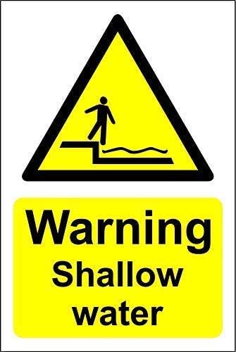 Warning Shallow Water Safety Sign Aluminium Sign Metal Sign 8X12 Inches ...