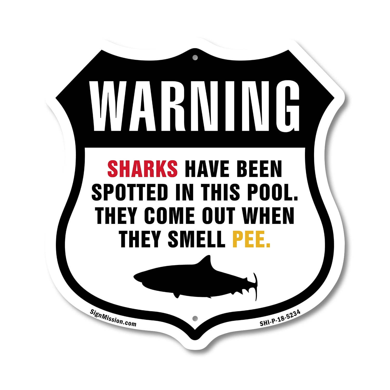 Warning Sharks Have Been Spotted In This Pool The Come Out When They ...