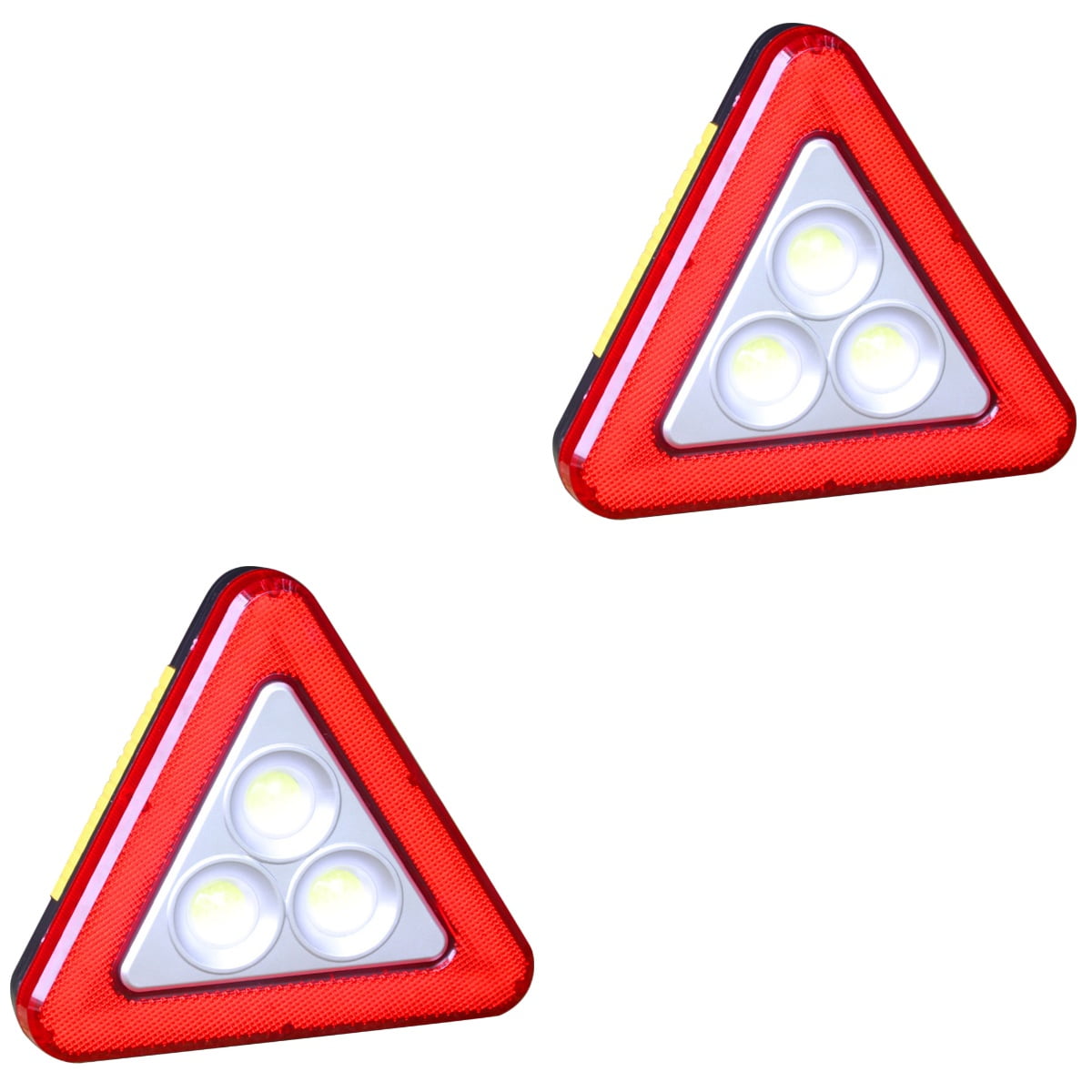 Warning Sign 2 Pieces Reflective Triangle Frame Reflector Road ...