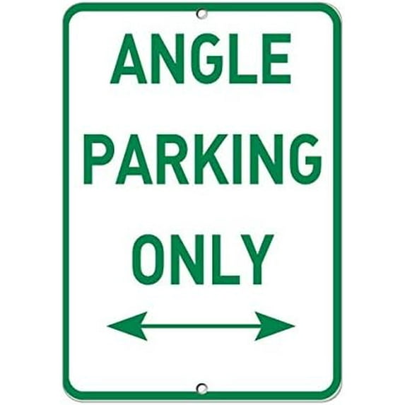 Warning Sign Angle Parking Only Bidirection Parking Sign Business Sign ...