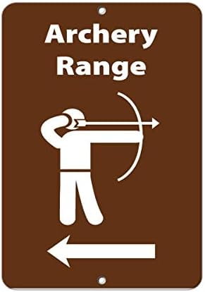 Warning Sign Archery Range in Left Activity Sign Park Signs Sign ...