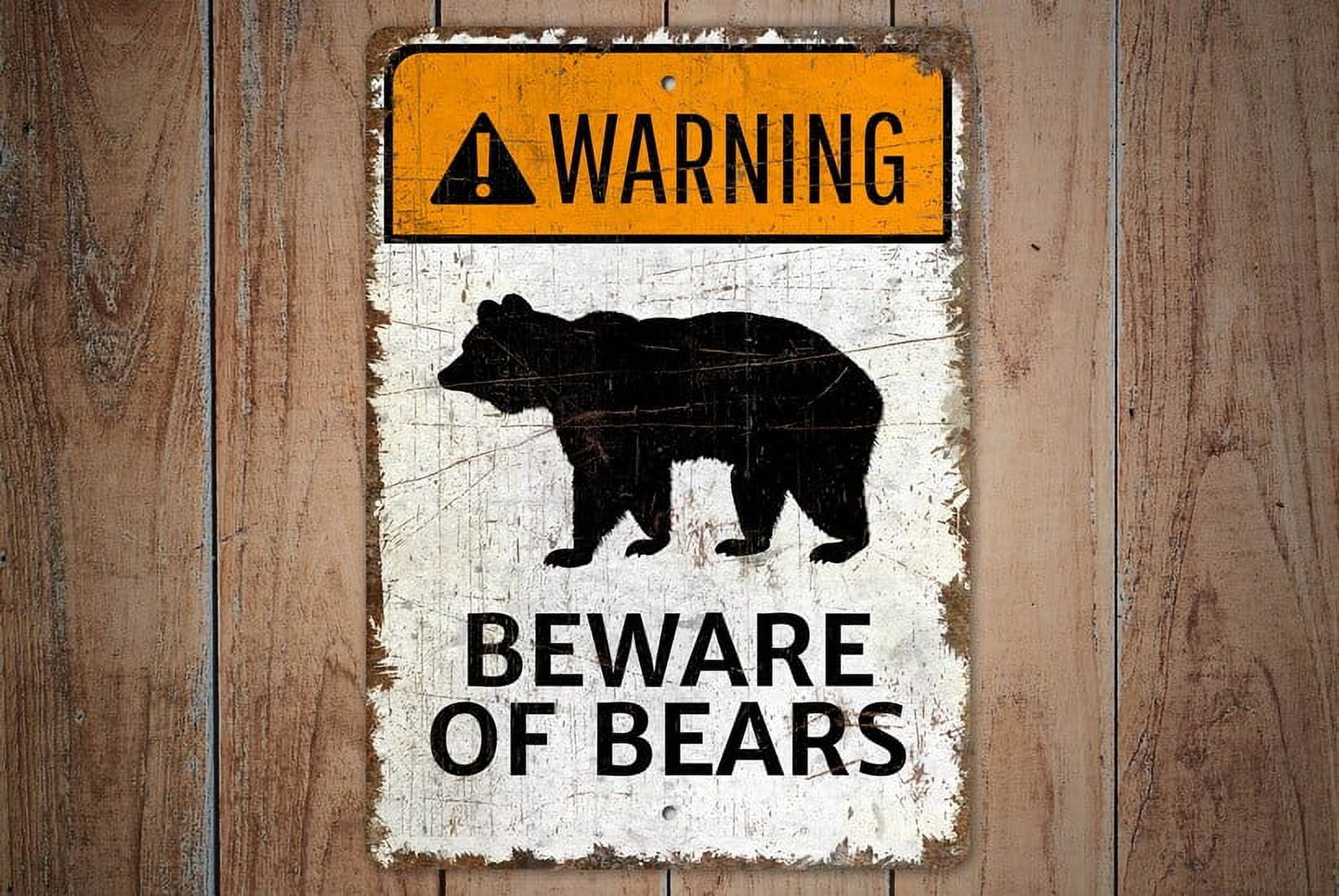 Warning Sign Bear Sign Bear Passing Sign Bear Warning Sign Warning ...