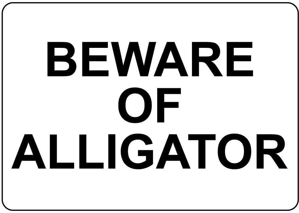 Warning Sign Beware of Alligator Road Sign Business Sign Metal Tin Sign ...
