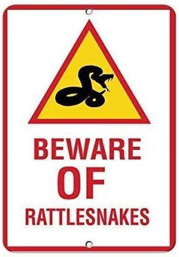 Warning Sign Beware of Rattlesnakes Activity Sign Campground Signs Sign ...