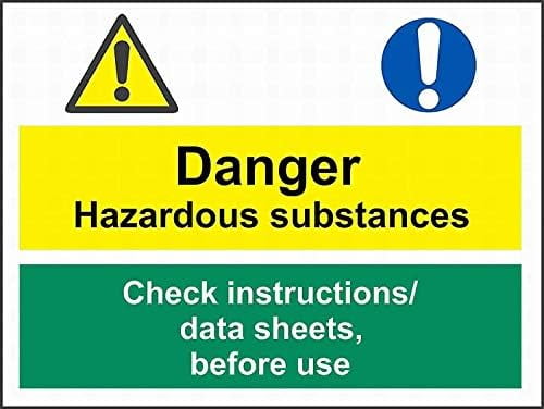 Warning Sign COSHH Sign Business Sign 12X8 Inches Metal Tin Sign ...