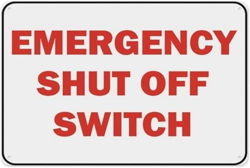 Warning Sign - California Spa Shut Off, Warning Metal Sign, Vintage ...