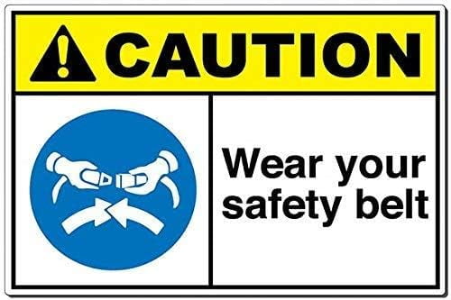 Warning Sign Caution: Caution Aluminum Tin Sign 8X12 Inches - Walmart.com