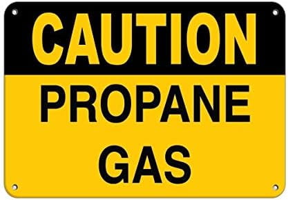 Warning Sign Caution Propane Gas Hazard Sign Flammable Sign Business ...