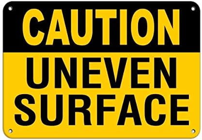 Warning Sign Caution Uneven Surface Hazard Sign Watch Your Step Signs ...