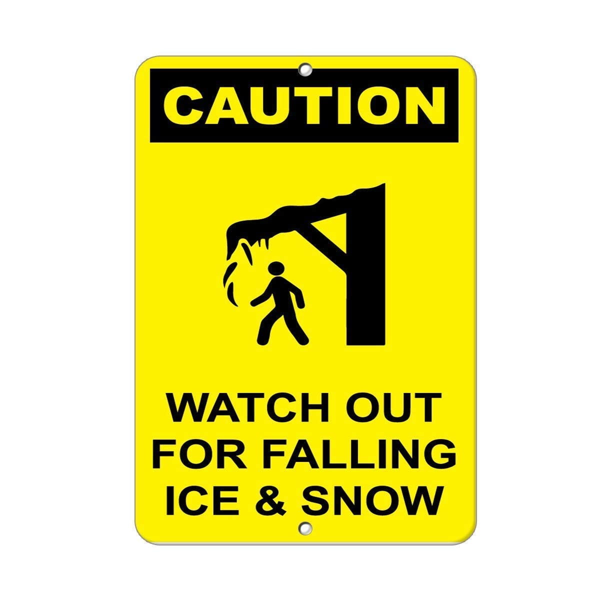 Warning Sign Caution Watch Out for Falling Ice & Snow Hazard Sign Road ...