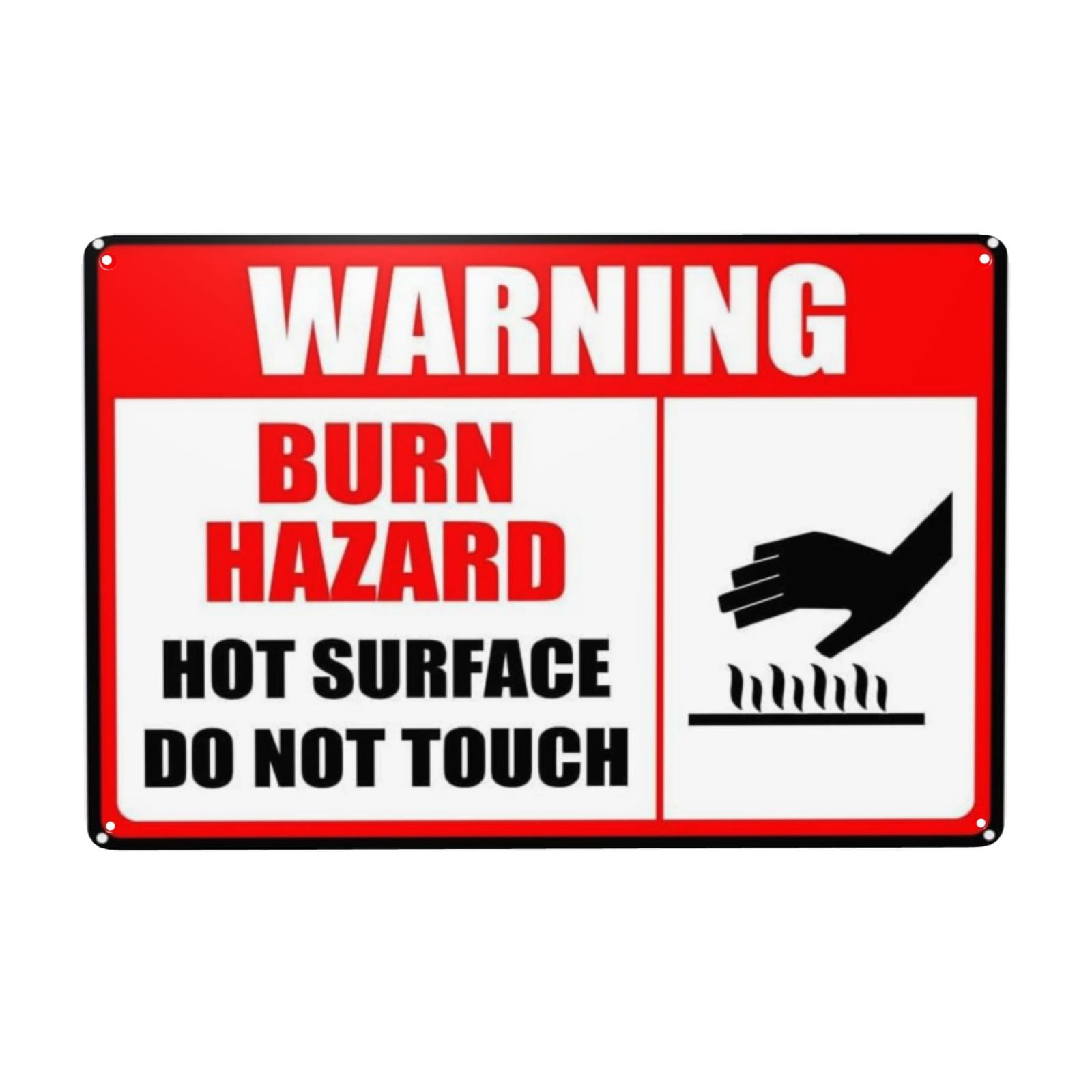 Warning Sign Caution for Burn Hazard Signs Hot Surface Do Not Touch ...