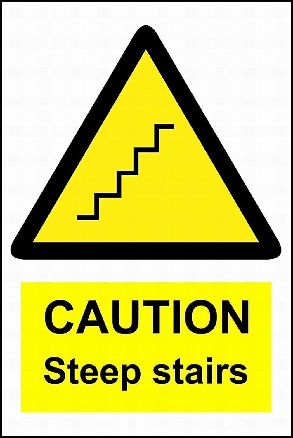Warning Sign Caution steep Stairs Sign Road Sign Business Sign 8X12 ...