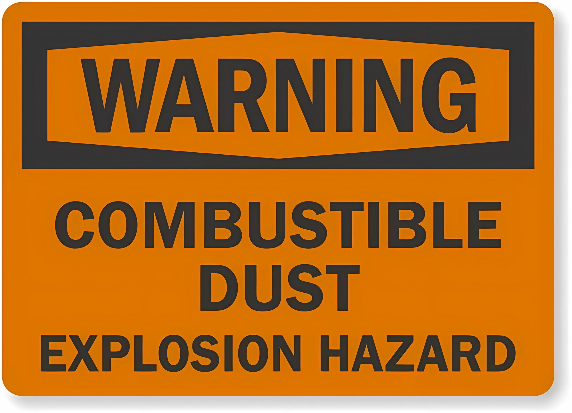 Warning Sign Combustible Dust Explosion Hazard - 8"x12" Factory ...