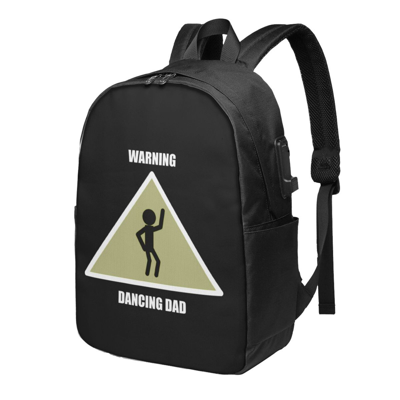 Warning Sign Dancing Dad Backpack Lightweight Laptop Backpack Daypack ...
