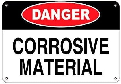 Warning Sign Danger Corrosive Material Hazard Sign Safety Slogans Sign ...