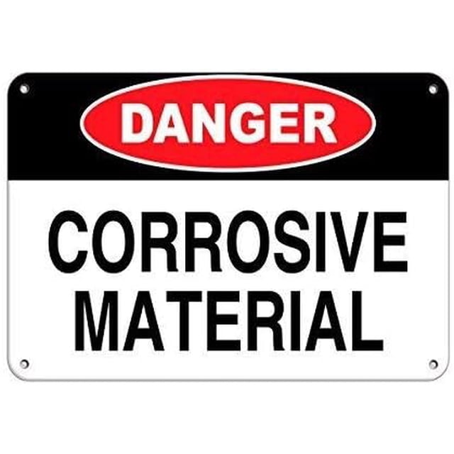 Warning Sign Danger Corrosive Material Hazard Sign Safety Slogans Sign ...