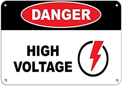 Warning Sign Danger High Voltage Hazard Sign Hazard Labels Sign ...