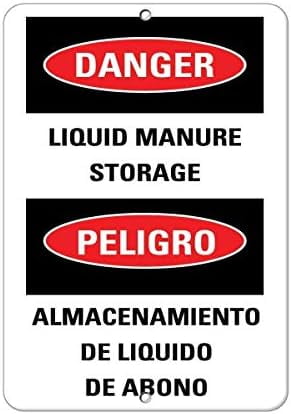 Warning Sign Danger Liquid Manure Storage Activity Sign Farm Sign ...