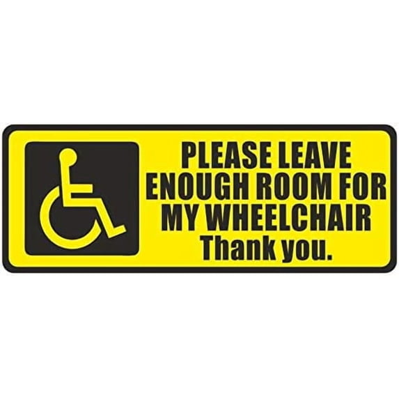 Warning Sign Disabled Metal Sign Disability Mobility Wheelchair Car ...