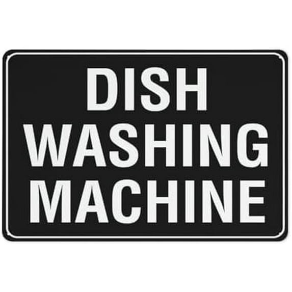 Warning Sign - Dish Washing Machine, Warning, Caution Sign, Durable ...
