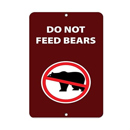 Warning Sign Do Not Feed Bears Activity Sign Park Signs Park ...