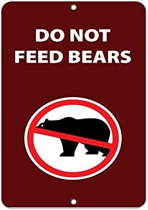 Warning Sign Do Not Feed Bears Activity Sign Park Signs Park ...