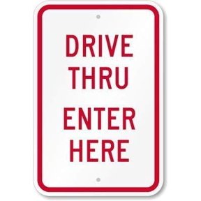 Enter Here Sign
