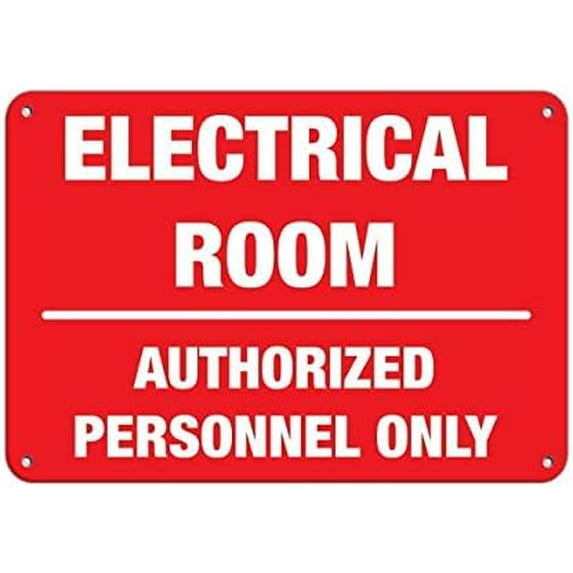 Warning Sign Electrical Room Authorized Personnel Only Hazard Labels ...