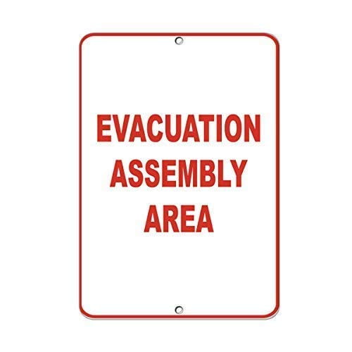Warning Sign Evacuation Assembly Area Security Sign Road Sign Business ...