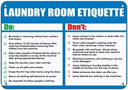 Warning Sign Follow Rules for Better Laundry Room Sign Business Sign ...
