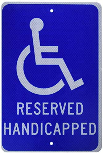 Warning Sign Handicap Parking Sign Reserved Handicapped Sign Business ...