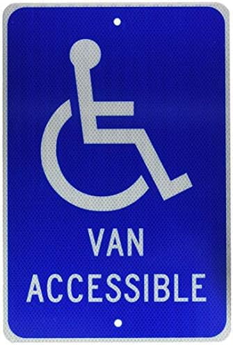 Warning Sign Handicap Parking Sign Van ACCESSIBLE Sign Business Sign ...