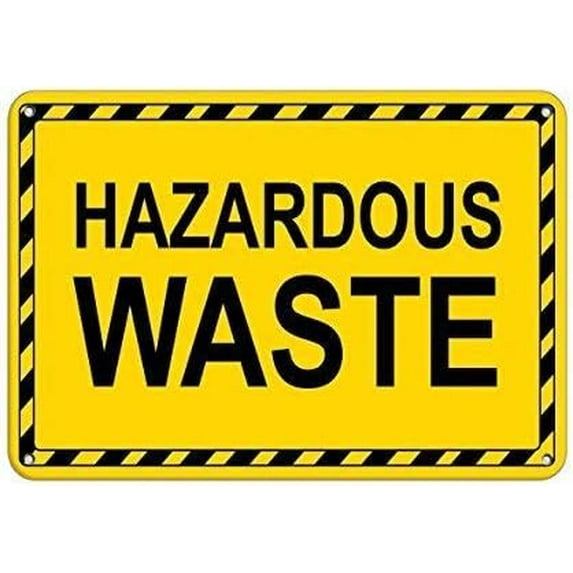 Warning Sign Hazardous Waste Hazard Sign Hazardous Waste Signs Sign ...