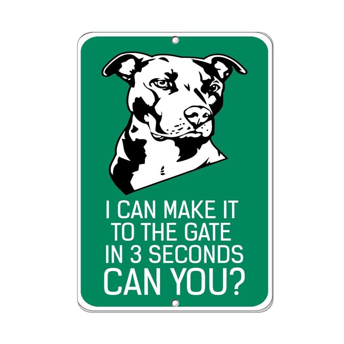 Warning Sign I Can Make It to The Gate in 3 Seconds Can You? Road Sign ...