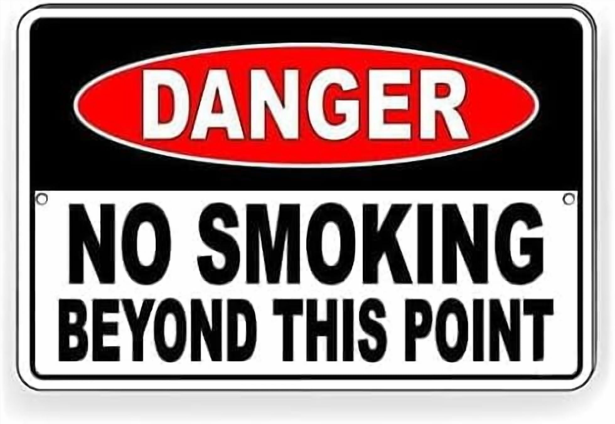 Warning Sign: New - Danger No Smoking Beyond This Point, Wall Decor ...