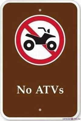 Warning Sign No Atvs Wall Art Outdoor Indoor 12x8 Inches Metal tin Sign ...
