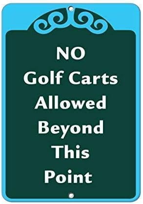 Warning Sign No Golf Carts Allowed Beyond This Point Activity Sign ...