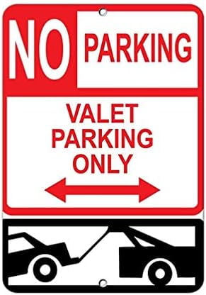 Warning Sign No Parking Valet Parking Only Parking Sign Business Sign ...