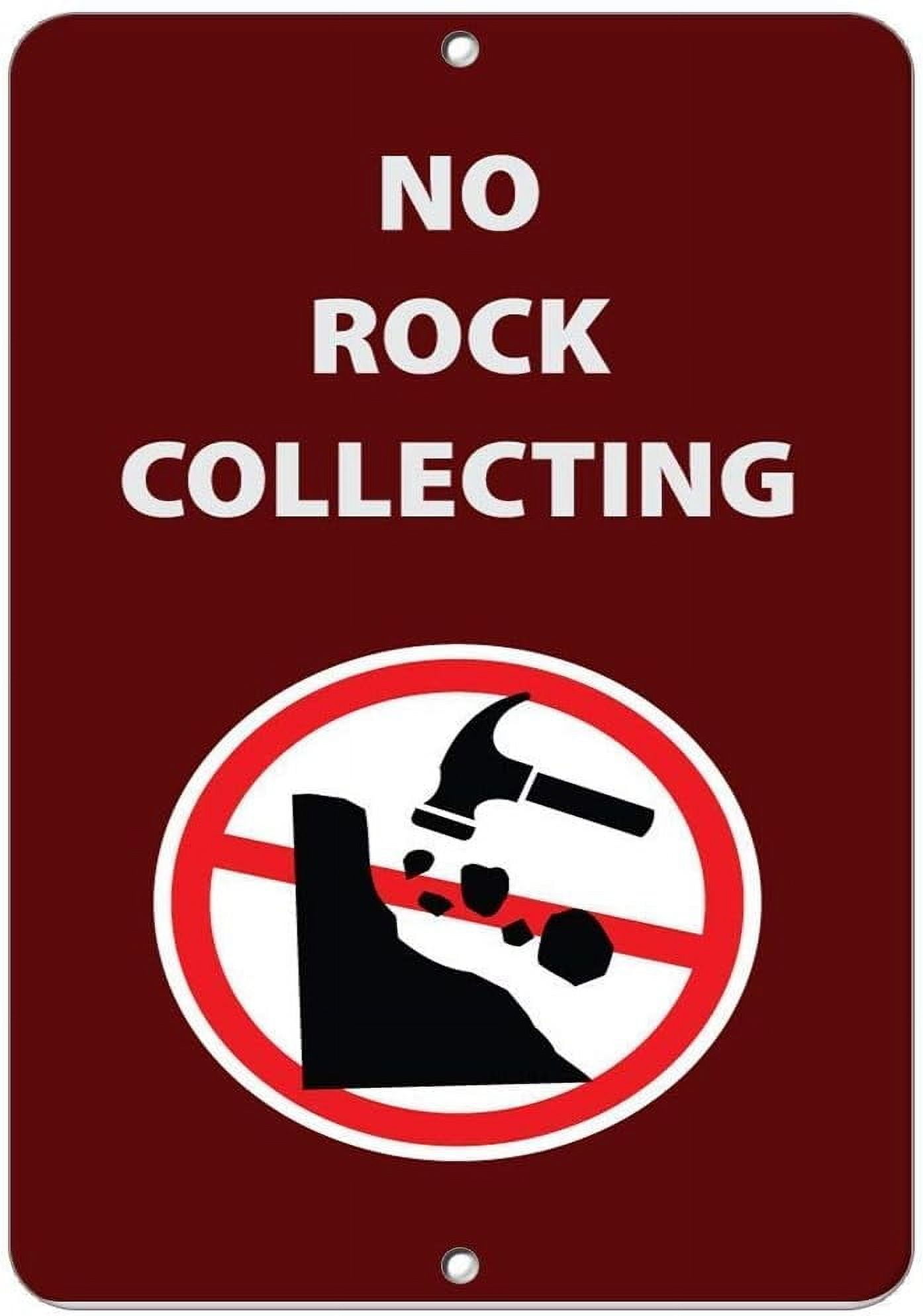 Warning Sign No Rock Collecting Activity Sign Park Signs Park ...