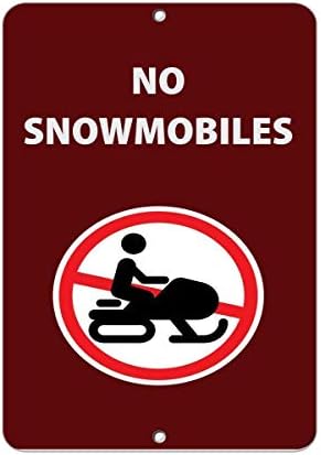 Warning Sign No Snowmobiles Activity Sign Park Signs Park Prohibition ...