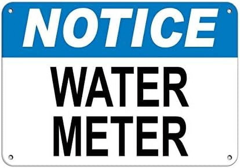 Warning Sign Notice Water Meter Danger Sign Hazard Labels Road Sign ...
